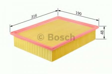 Фильтр воздушный MERCEDES-BENZ: E-CLASS 95-02, E-CLASS универсал 96-03 BOSCH 1457433523