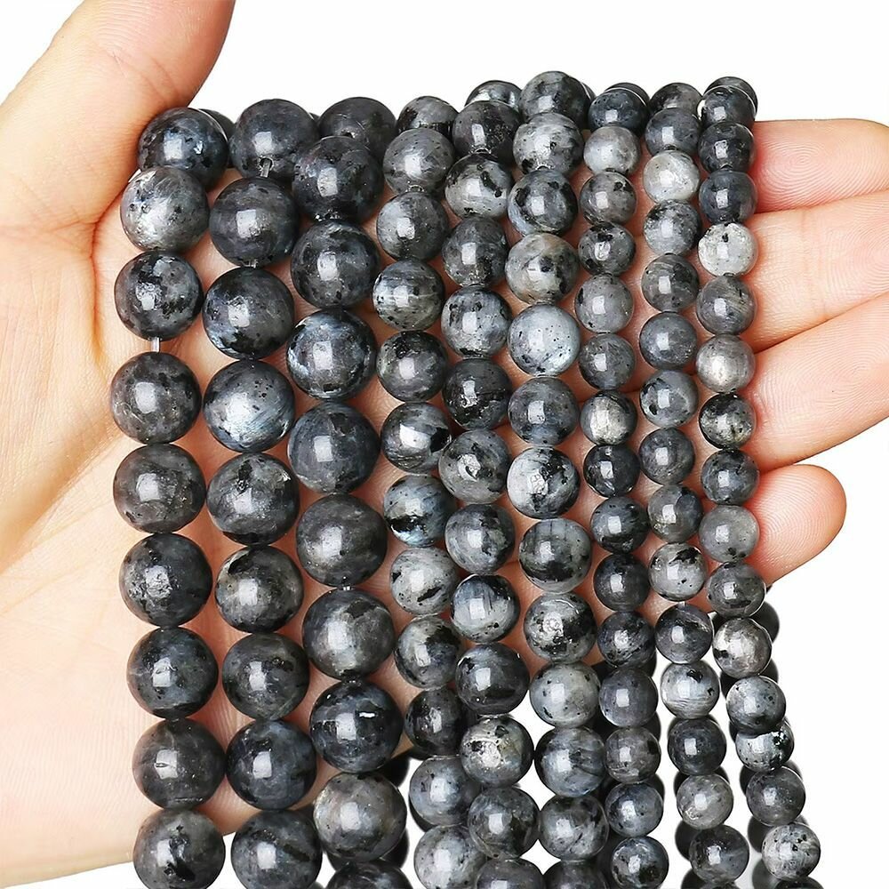 KamenOpt / Лаврикит бусины 10 мм, на нитке 38 см, из натурального камня