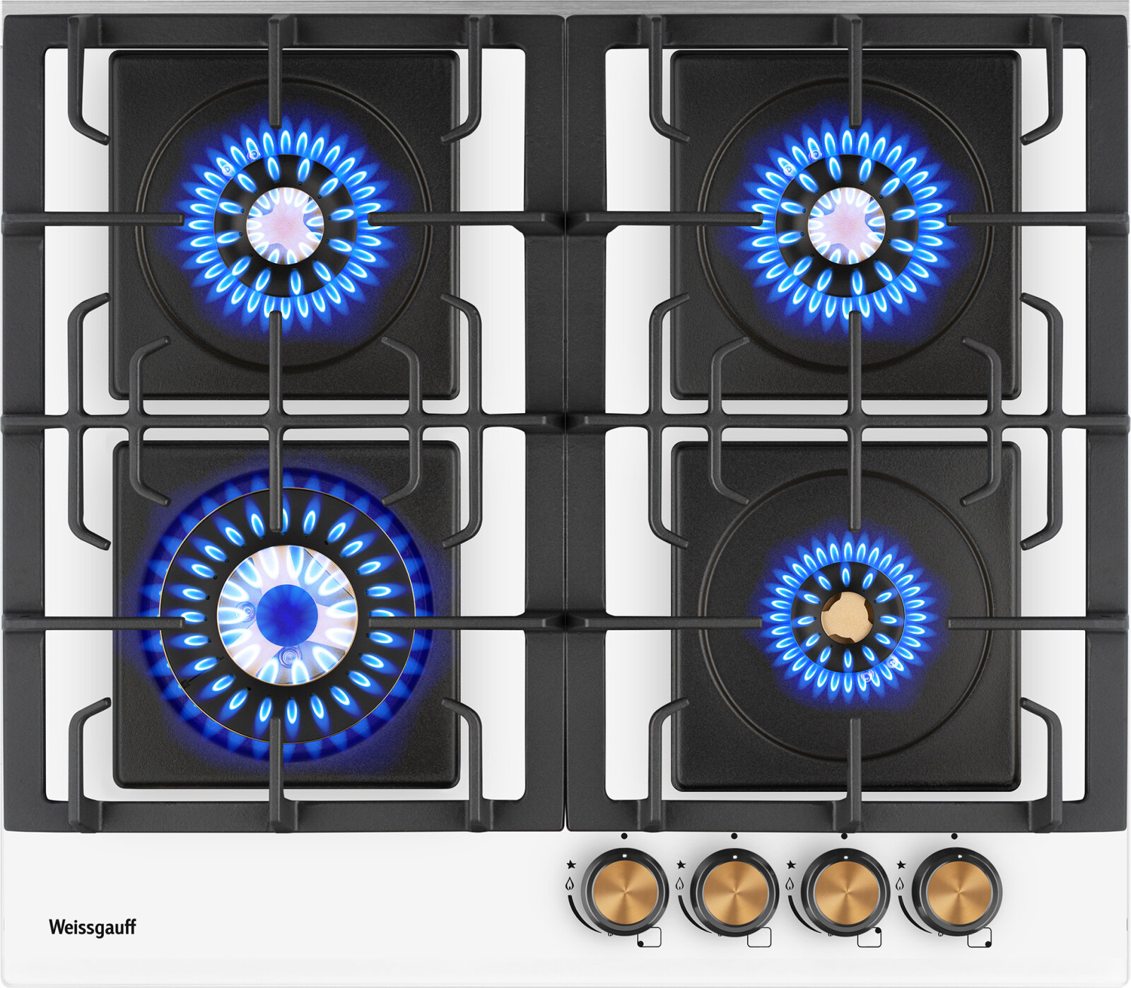 Газовая варочная поверхность Weissgauff HGG 6445 WH Volcano Burner