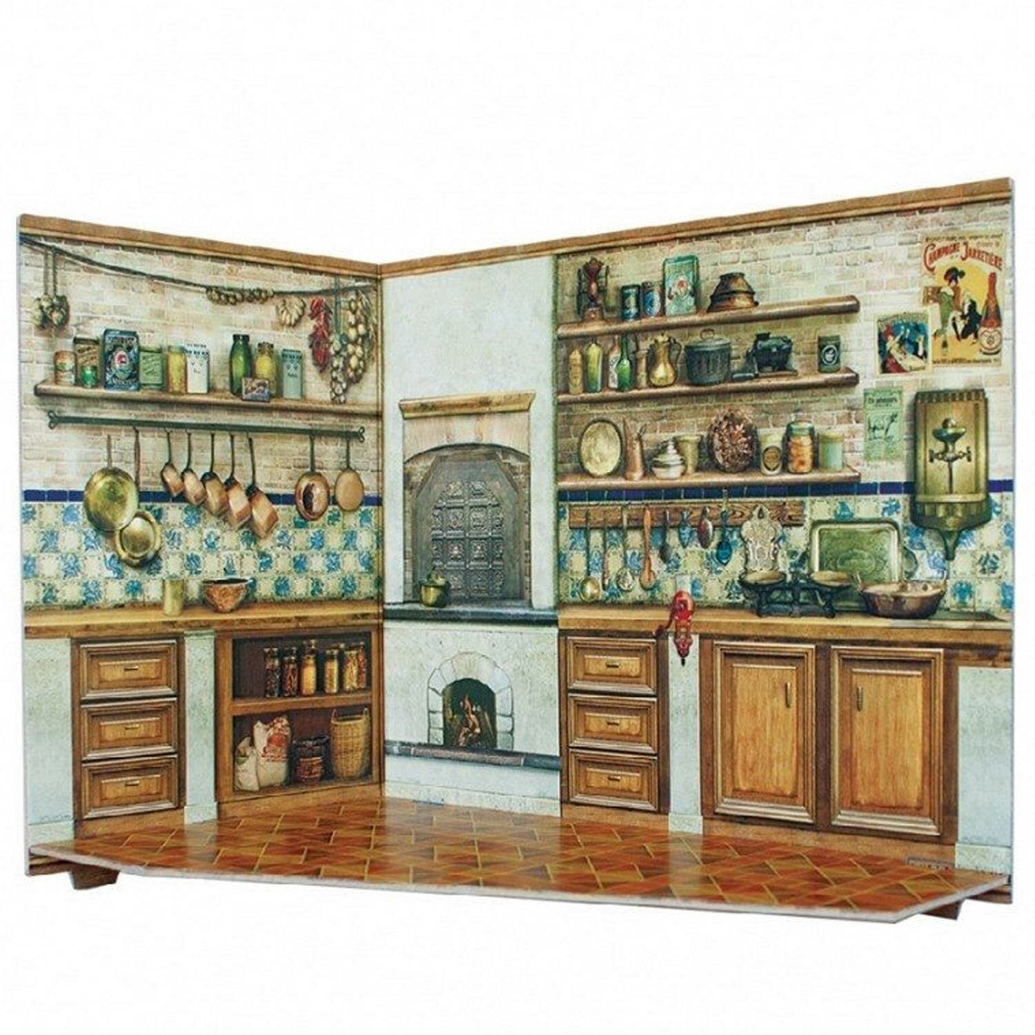 Сборная модель Умная Бумага Румбокс для коллекционного набора мебели, "Кухня" (291-04)