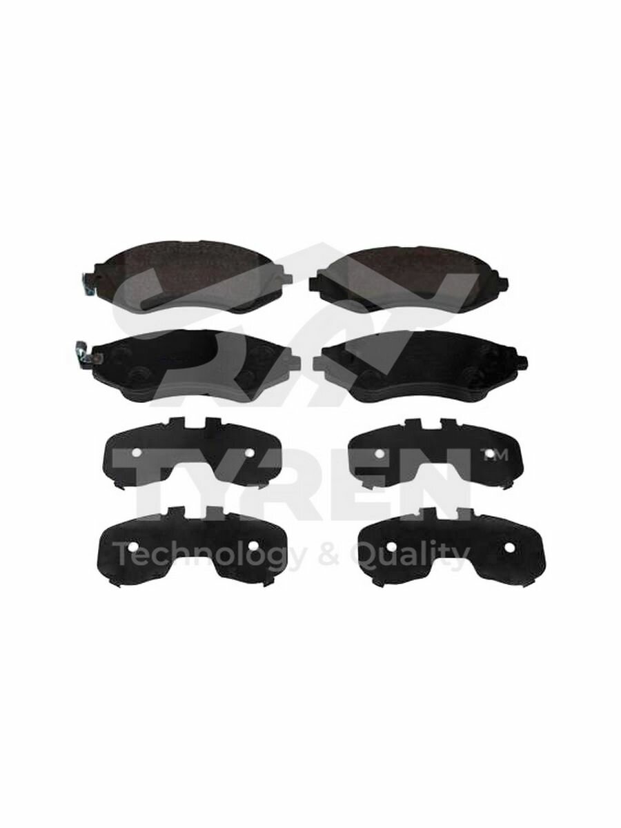 Тормозные колодки дисковые передние TYREN TYR1220301 для CHEVROLET LACETTI, DAEWOO NUBIRA