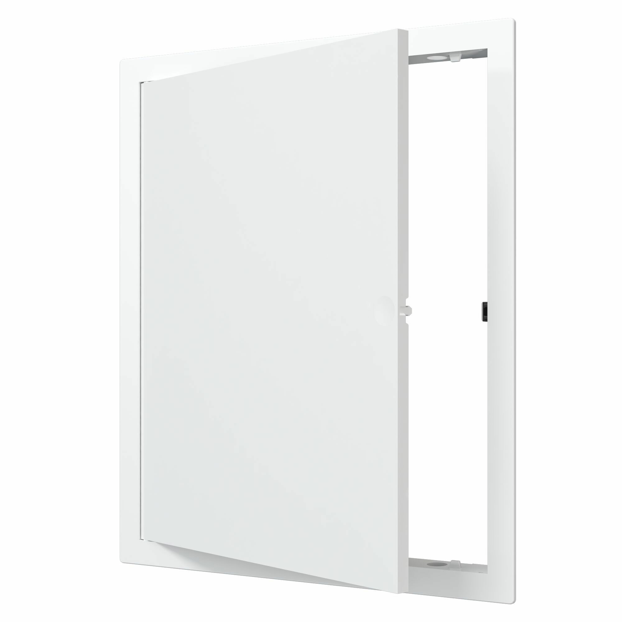 Люк ревизионный пластиковый нажимной 250х300 (отверстие) белый 275х325 Evecs L2530N