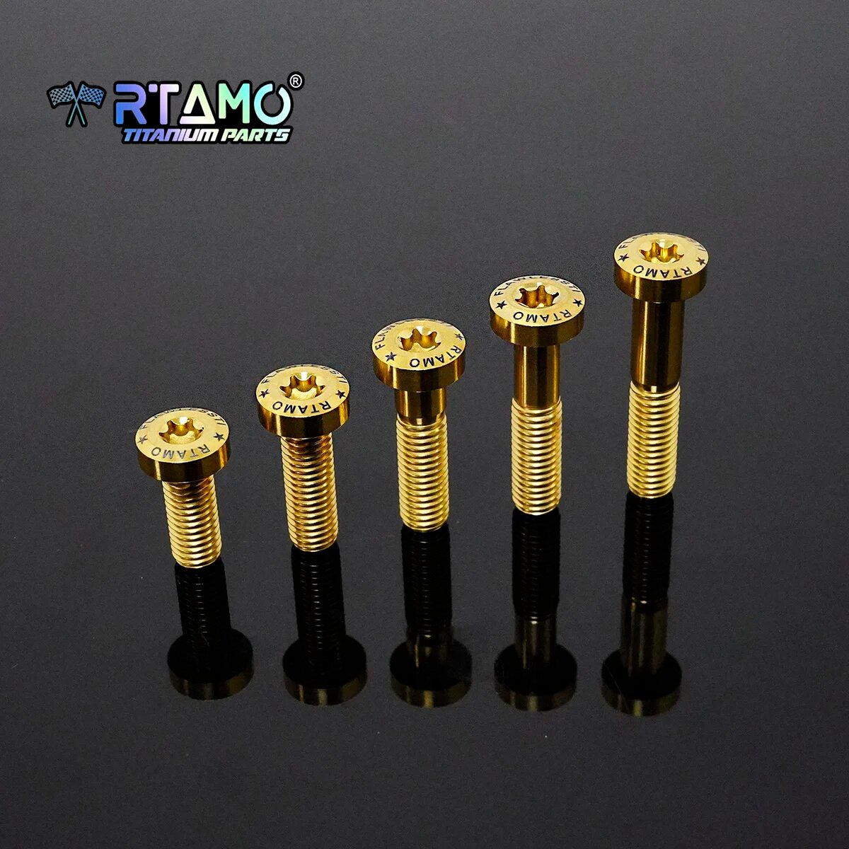 RTAMO Титановый болт Gr5 M8X20/25/30/35/40/45/50 для мотоцикла