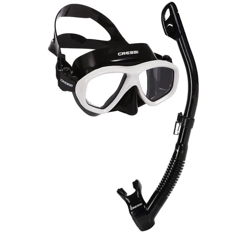 Cressi ICON маска для фридайвинга Черный, SET BLACK WHITE