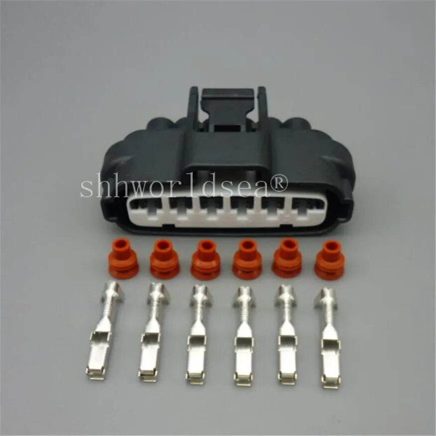 6 контактов 2,2 мм 90980-11858 7283-1968-30 Автомобильный Электрический ограничитель дроссельной заслонки, штепсельная розетка ускорителя, разъем для Toyota Mazda 10sets female