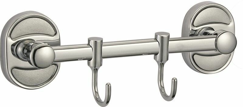 Планка VIKO V-405 с 2-мя двигающимися крючками, хром