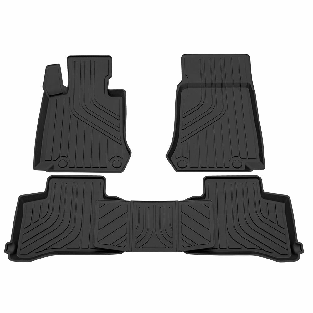 Коврик салонный резиновые (черный) для Mercedes-Benz GLC X253 (15-22) Ser.S (Борт 4см)