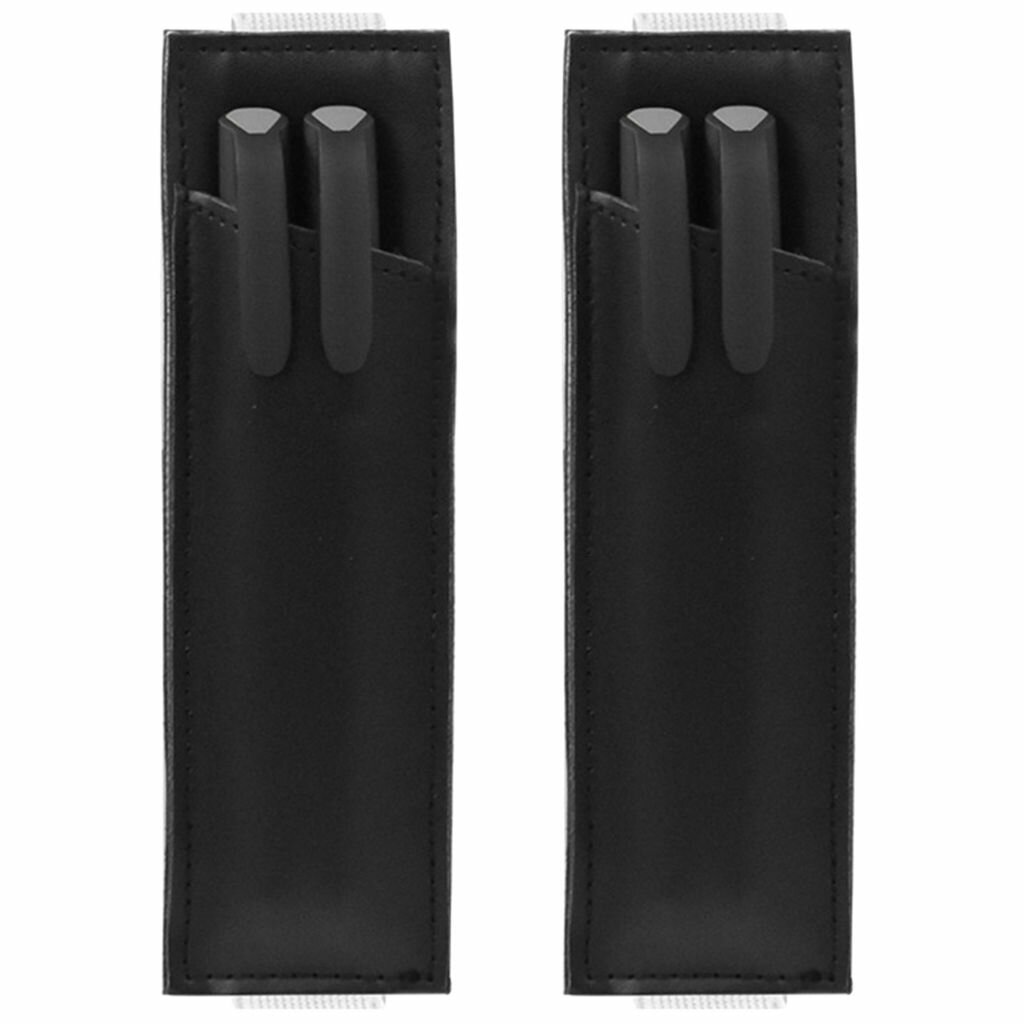 Кожаный пенал для ручек и блокнота, Черный