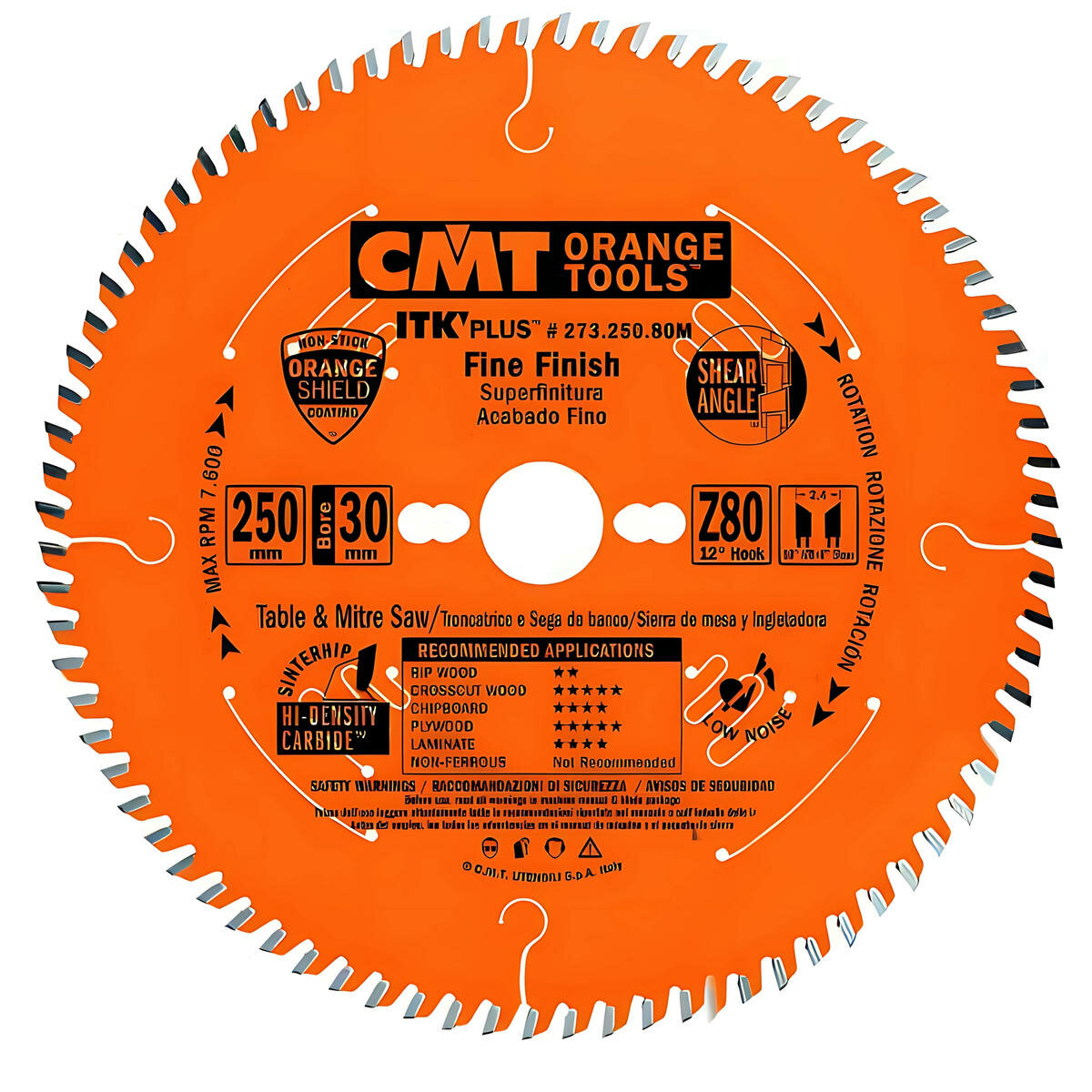 Диск пильный 216 х 1.8 х 30 мм 64T (ламинат) CMT 273.216.64M