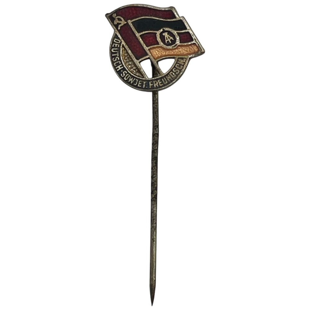 Фрачный членский знак "Общество германо-советской дружбы" ГДР 1961-1980 гг. (заколка)