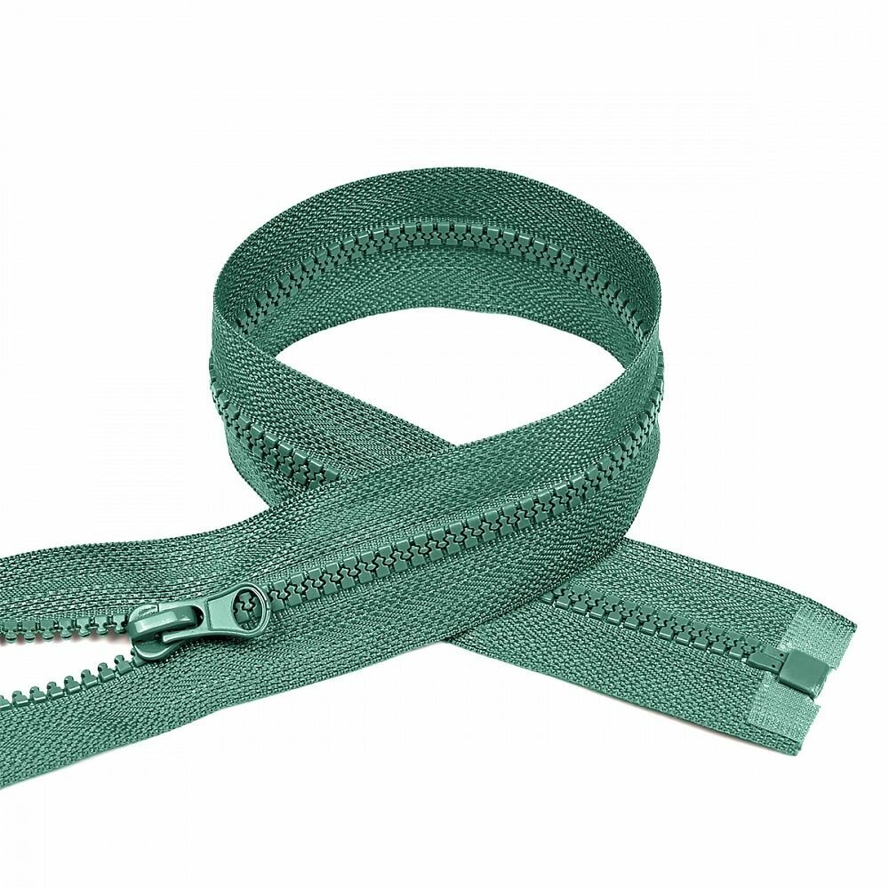 Молния MaxZipper тракторная, №5, 1 замок, усиленные звенья, 60 см, цвет S004, полынь, упаковка 10 штук