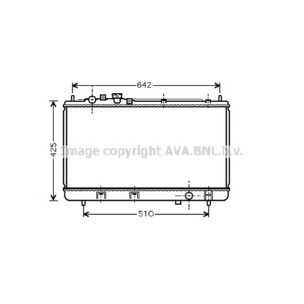 AVA QUALITY COOLING mz2173 (FP8715200A / FP8715200B / FP8715200C) радиатор охлаждения mazda