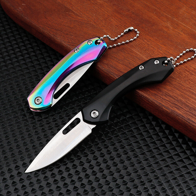 Складной нож Партизан 116, складной брелок для выживания, длина клинка 55мм, чёрный