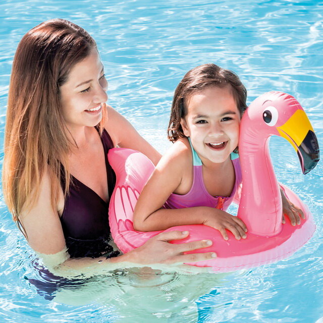 Надувной круг с разъемными концами Фламинго 76*55 см, INTEX, 59220-фл