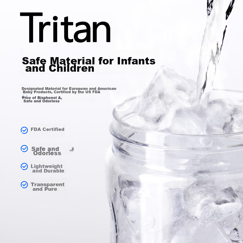 FGA Fuguang Plastic Cup, Large Capacity Sports Water Bottle, Children's Cup, Tritan Cup for Pregnant Women And Adults, Straw Cup, Portable, Summer Use