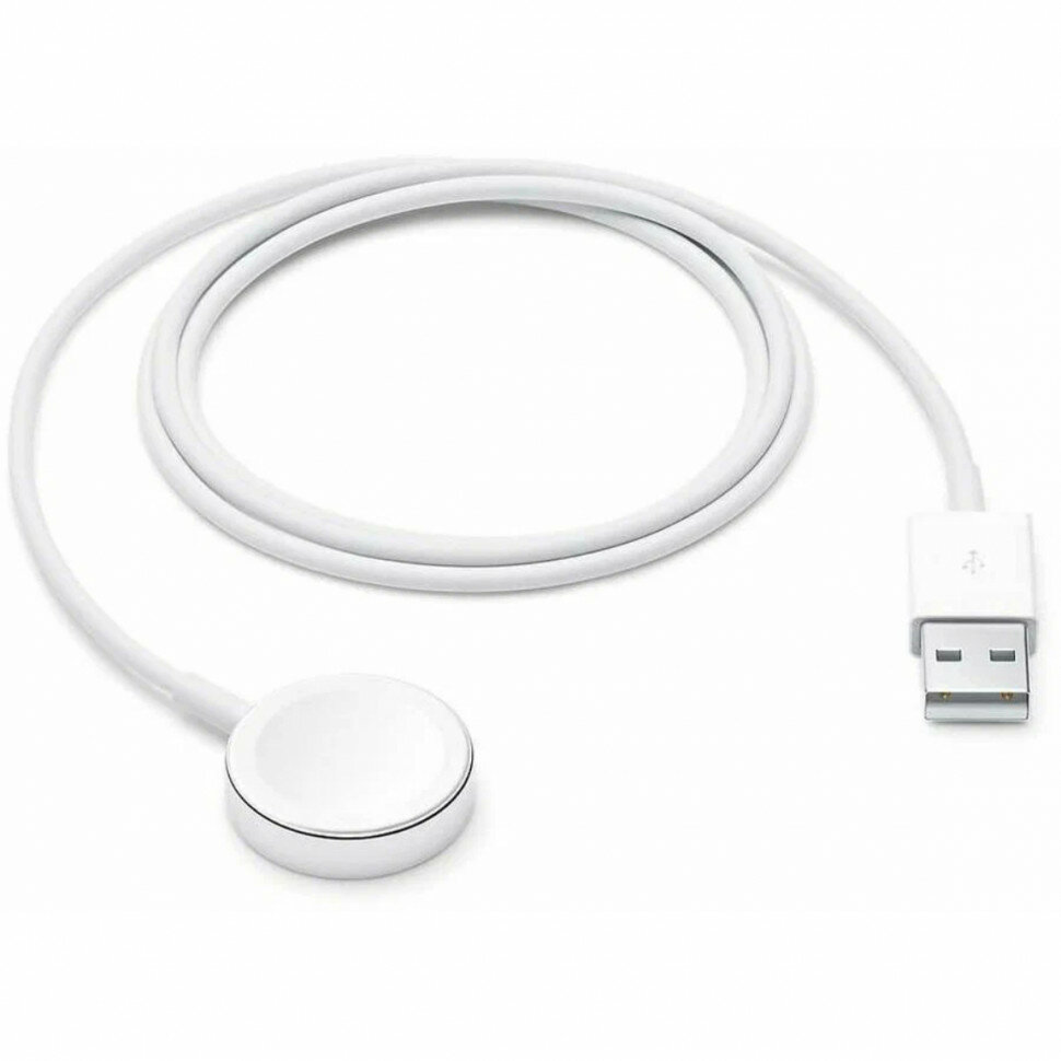 Кабель Apple USB с магнитным креплением для зарядки Apple Watch, 1 м, белый (MX2E2)