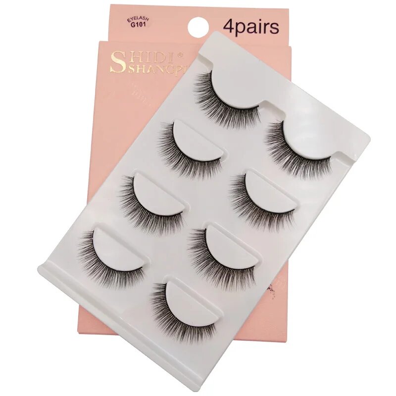 Натуральные накладные ресницы Cilio Mink Eye Lash 3/4/5 пар 4pairs-G101