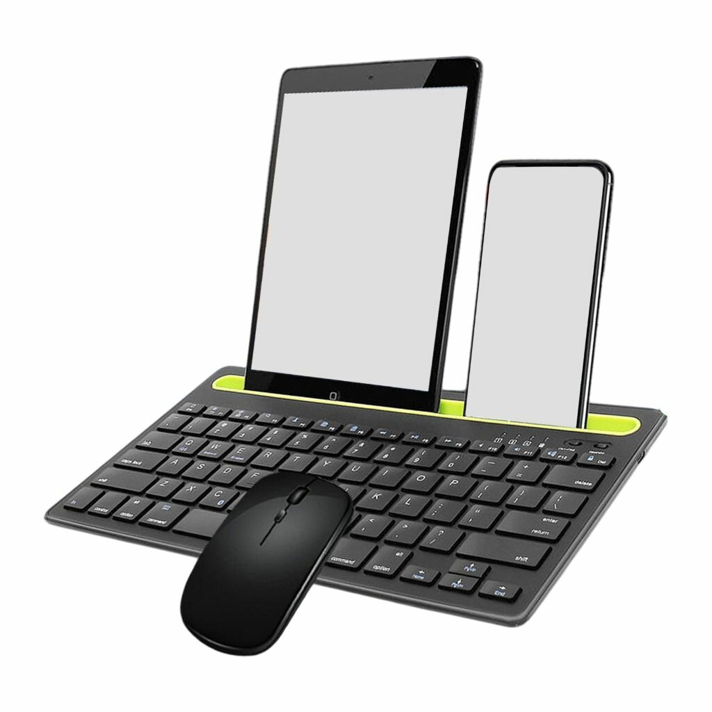 Аксессуары для клавиатуры и мыши, Подставка для планшета с Bluetooth, двуканальная, беспроводная клавиатура и мышь для бизнеса - черный, 1 комплект