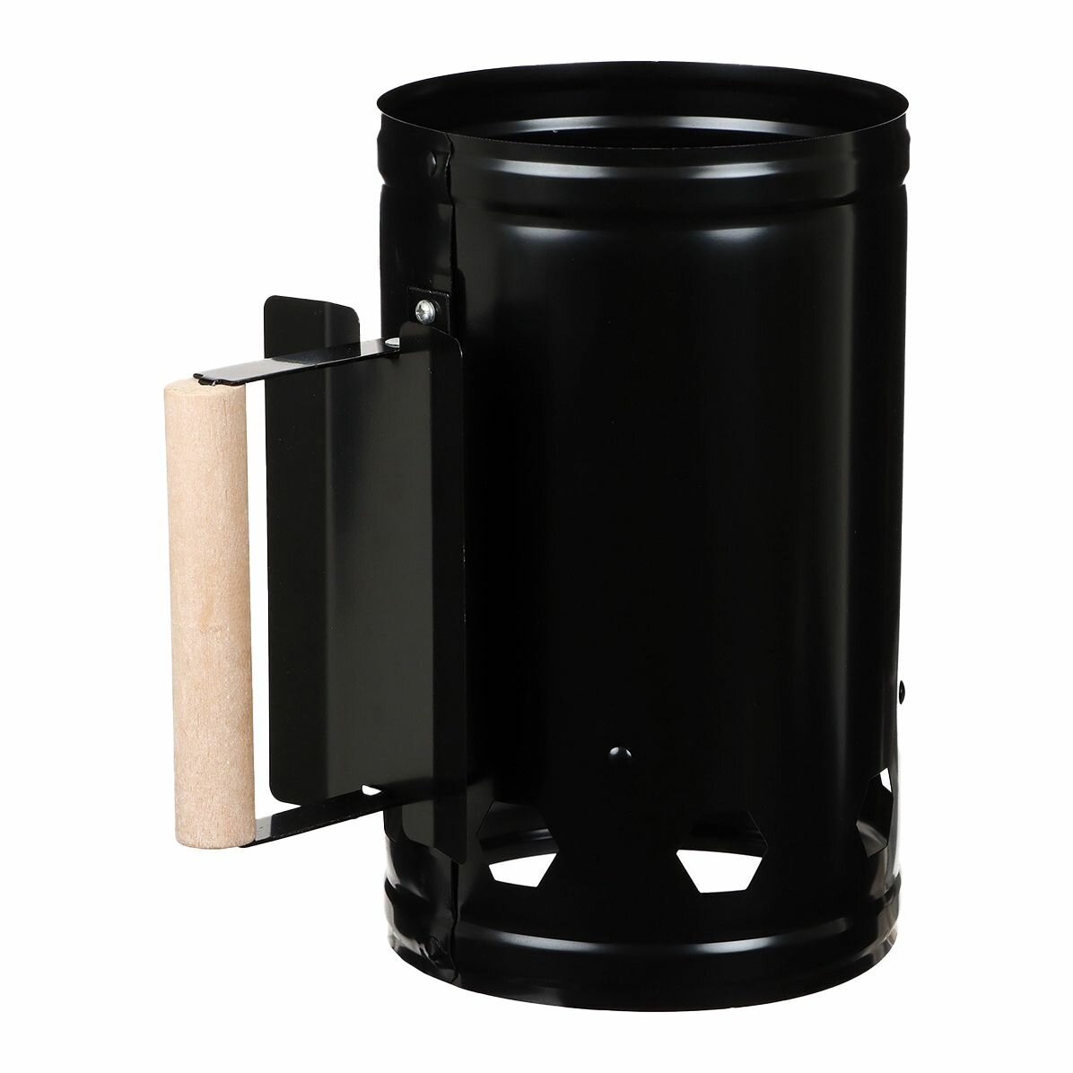 Стартер из нержавеющей стали для розжига угля, кружка-стартер для мангала, 4 л, цвет чёрный