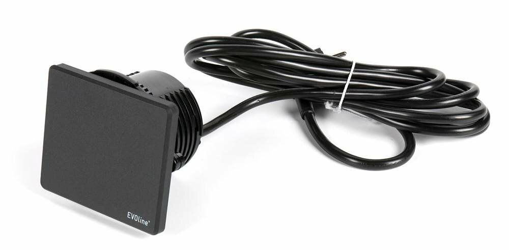 Блок розеток EVOline Square80 159270024000 черный