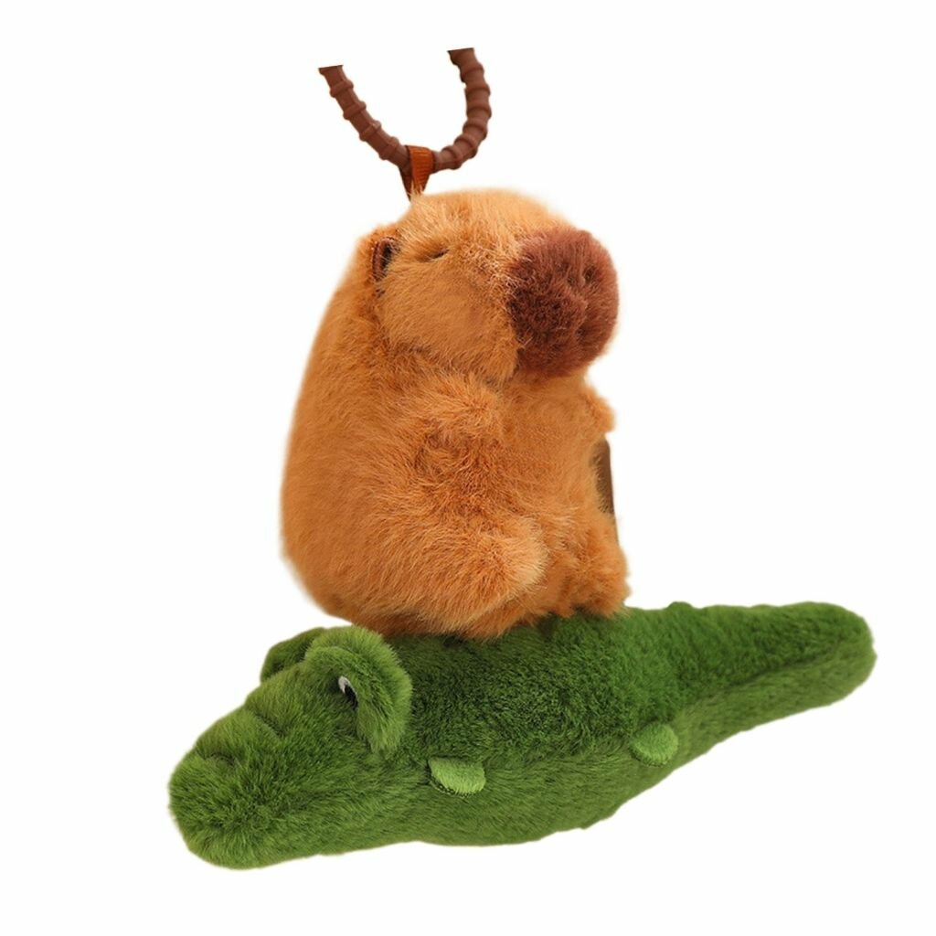 Плюшевая игрушка, Мягкая игрушка-кукла Капибара, подвеска на сумку - Крокодил