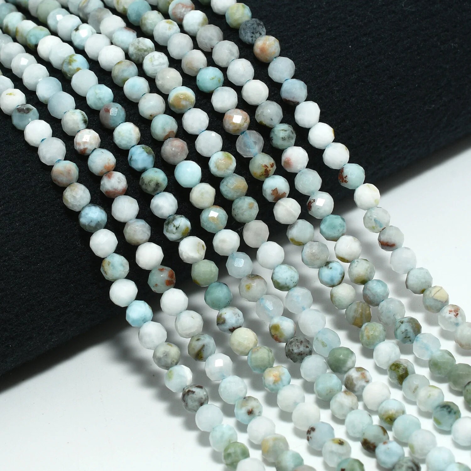 Ларимар Бусины 3.2 мм GENUINSTONE