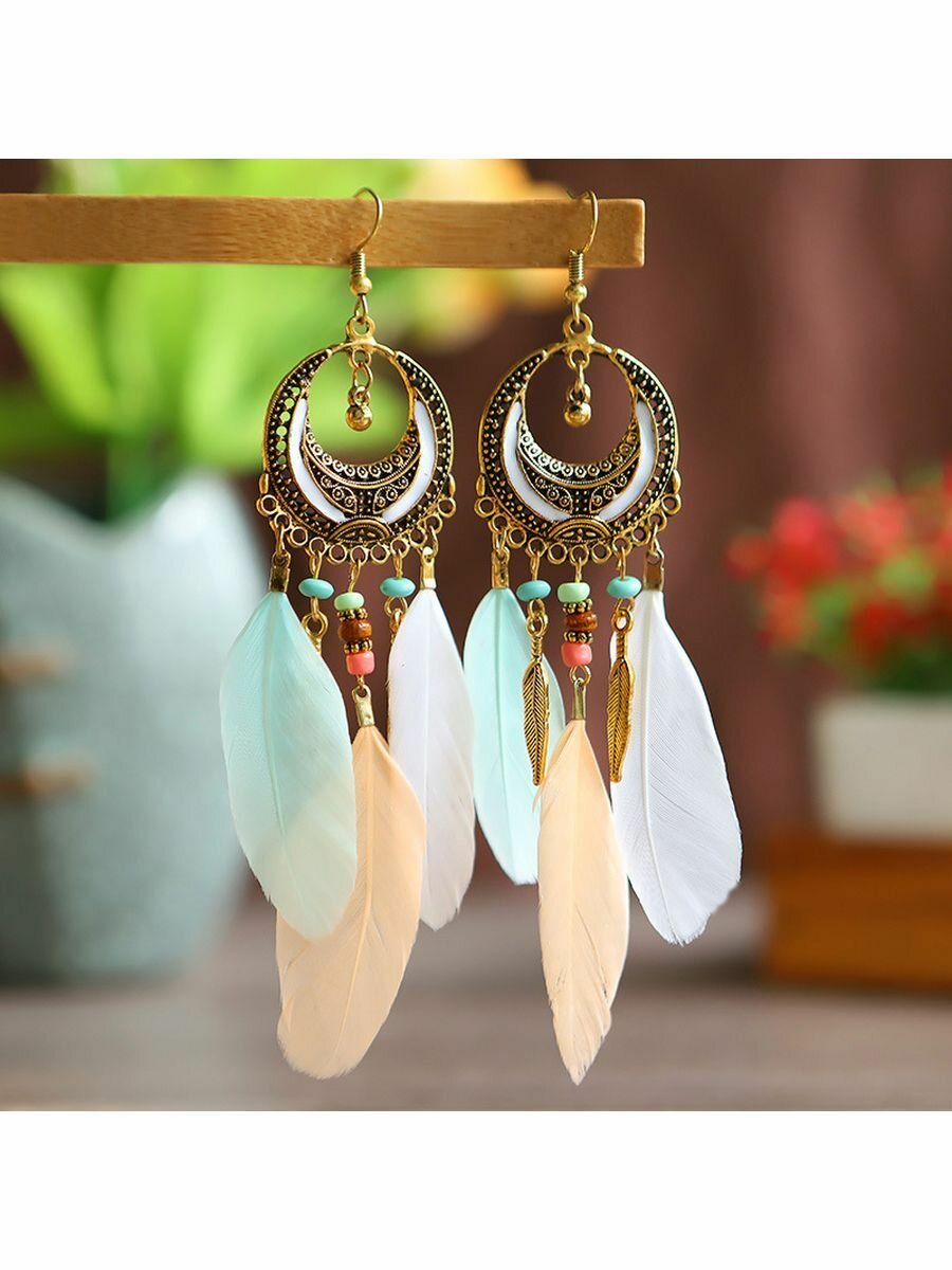 Серьги, дерево