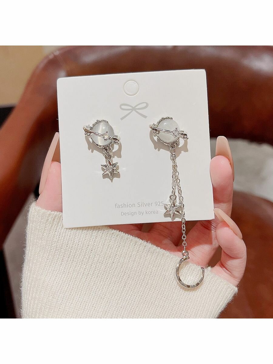 Серьги, фианит