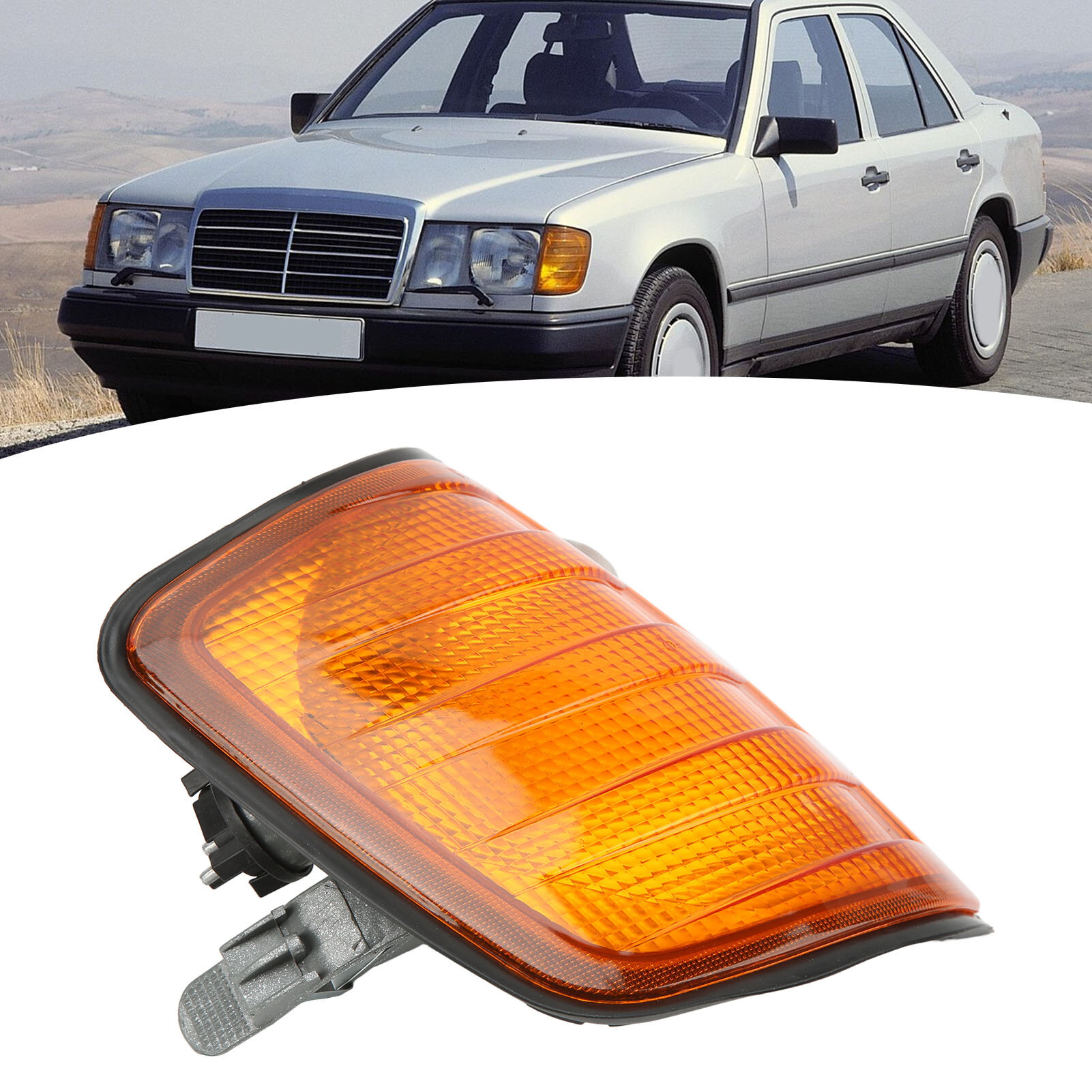 Передний указатель поворота, угловой фонарь, сменный поворотник для E-класса W124 1984 1995 гг, желтый, правый 1248260143
