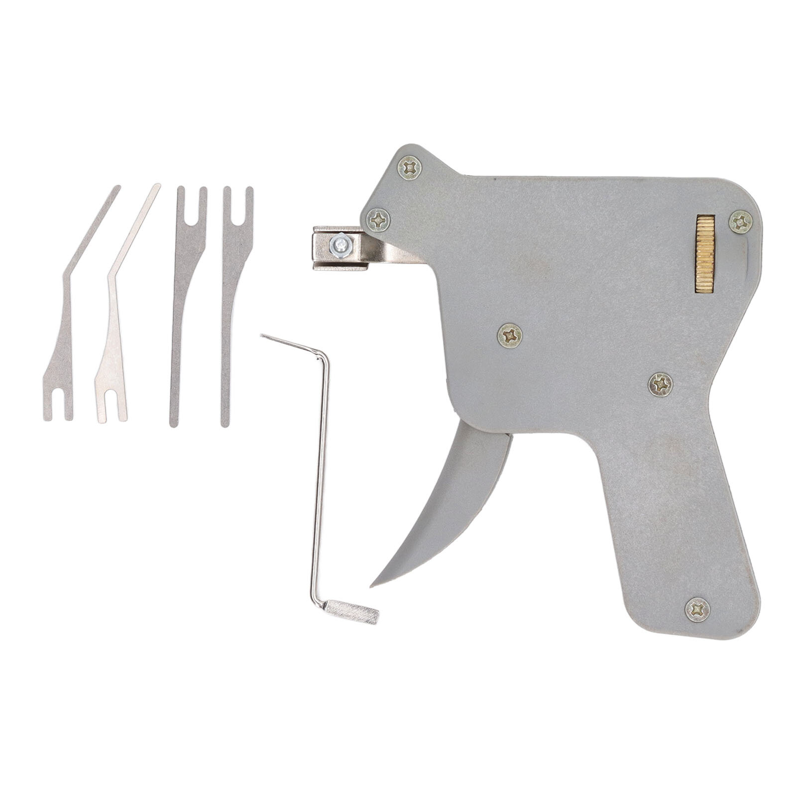 Набор отмычек 6 шт, металлический, ABS, точный, для ремонта навесных замков.