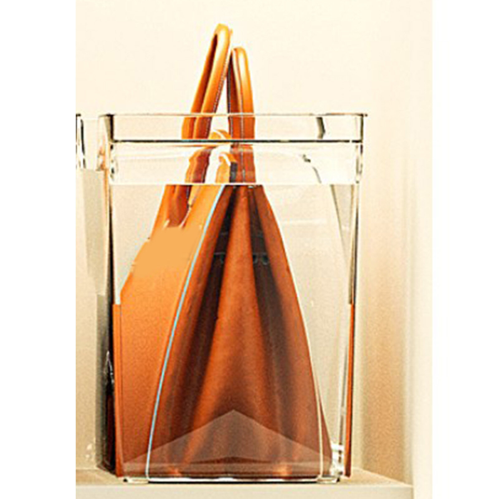 Витрина для сумочки, прозрачный универсальный герметичный органайзер для хранения сумок для шкафа, маленький размер, 2014 г.