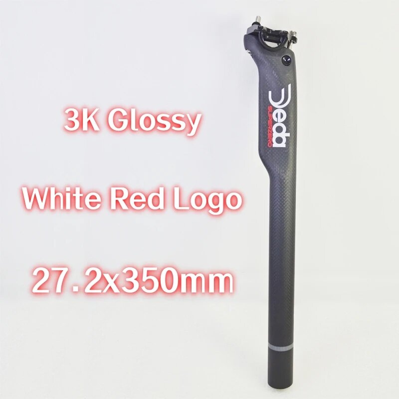 Карбоновый подседельный штырь 20 мм для MTB Gloss White 27.2x350