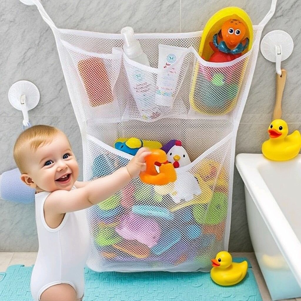 Сетка для хранения игрушек в ванную,52*45см,1шт