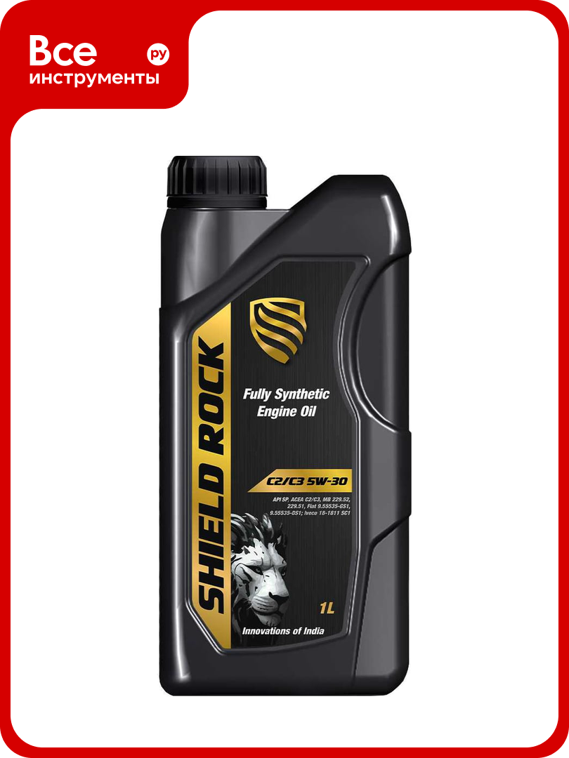 Моторное масло Shield Lubricants SHIELD ROCK C2/C3 5W-30 1 л 351155, защищенная