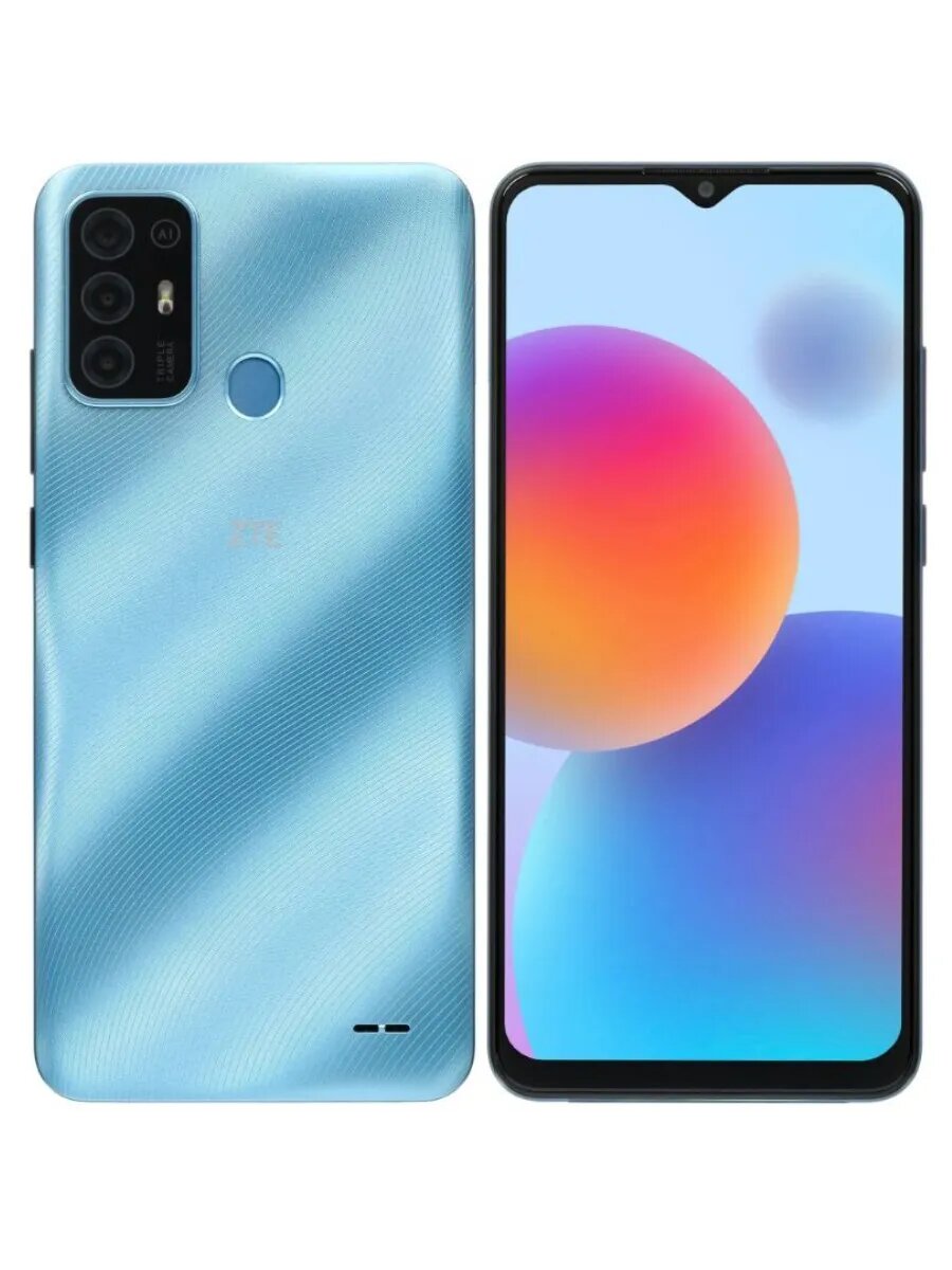 6.52" Смартфон Blade A52 8032 LTE 4+64 ГБ голубой РСТ