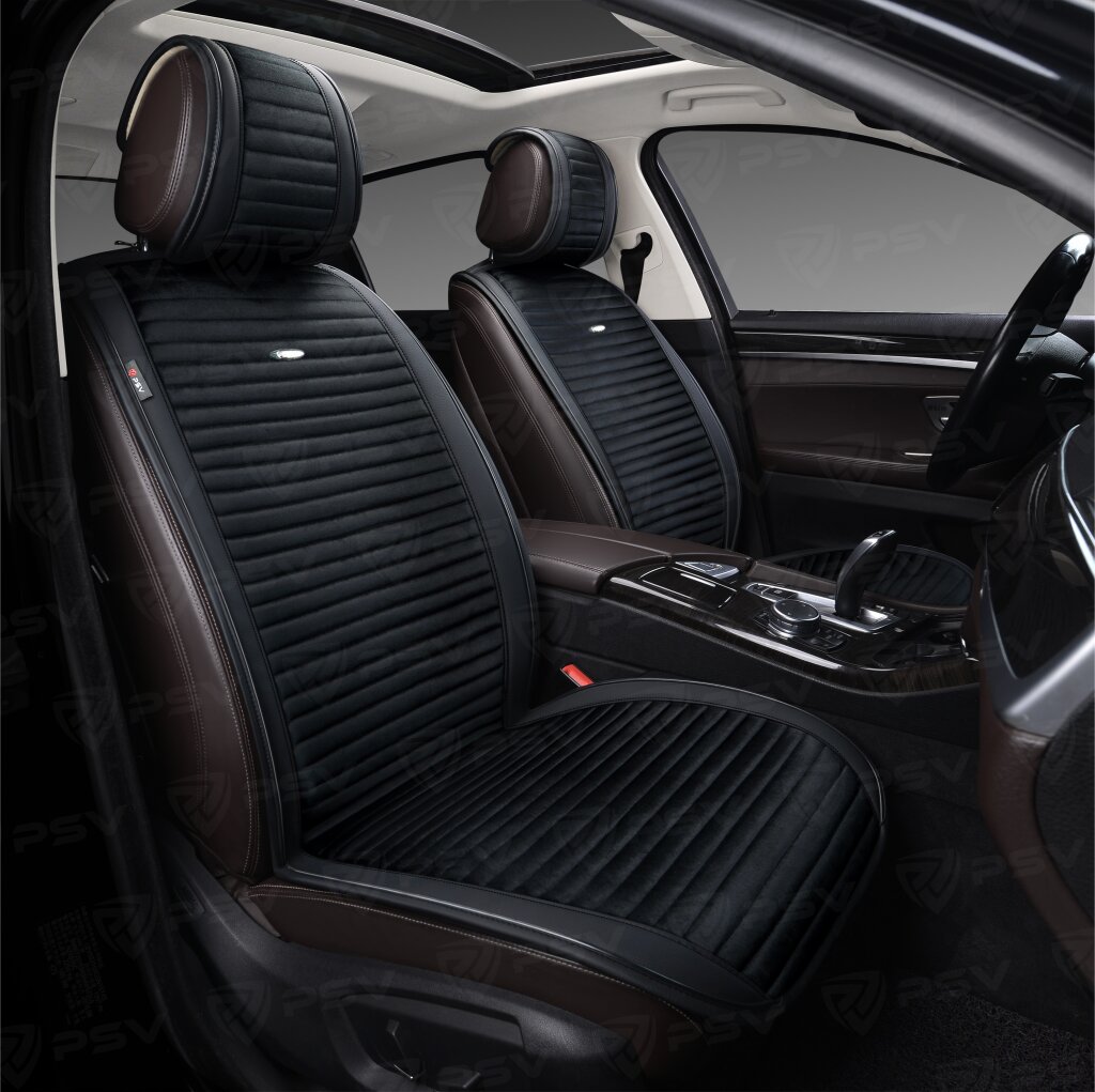 Накидка на сиденье "PSV" Bliss 2 FRONT алькантара черный (2 шт.)