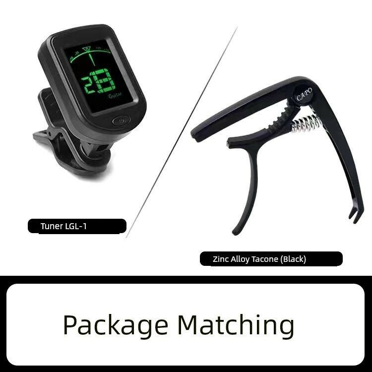 Тюнер-капо для гитары, универсальный автоматический электронный тюнер для укулеле и скрипки, простой в использовании