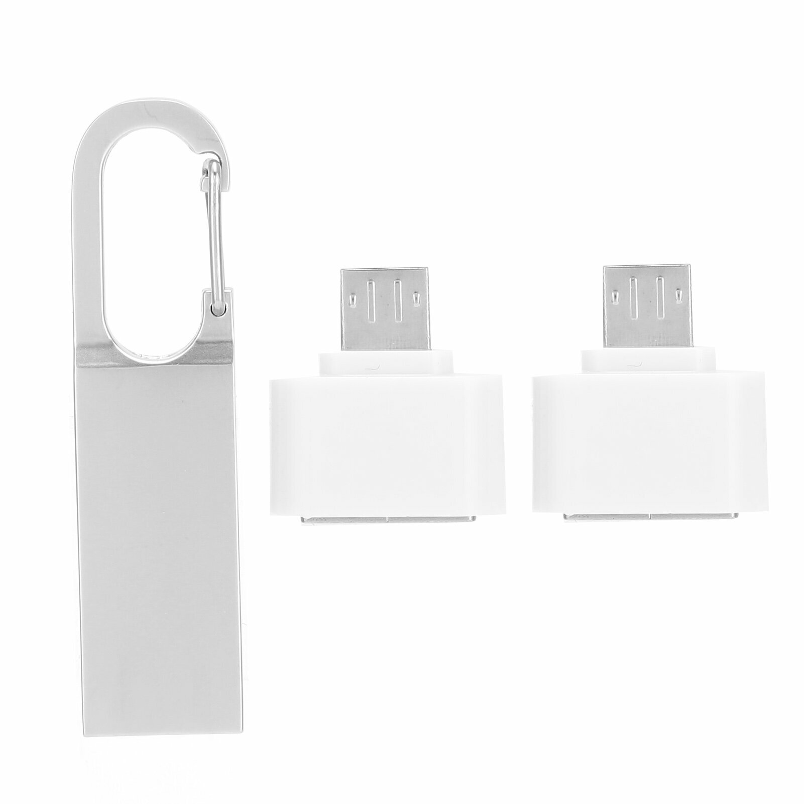 Флеш-накопитель USB 2.0, 8ГБ, с пряжкой, с OTG-адаптером, модель HS132
