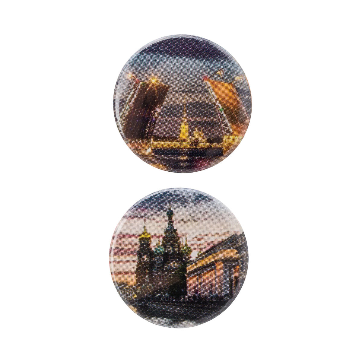 Игольница с магнитом для вышивки, набор 'Виды Санкт-Петербурга', упак/2шт, 25*3 мм, Hobby&Pro