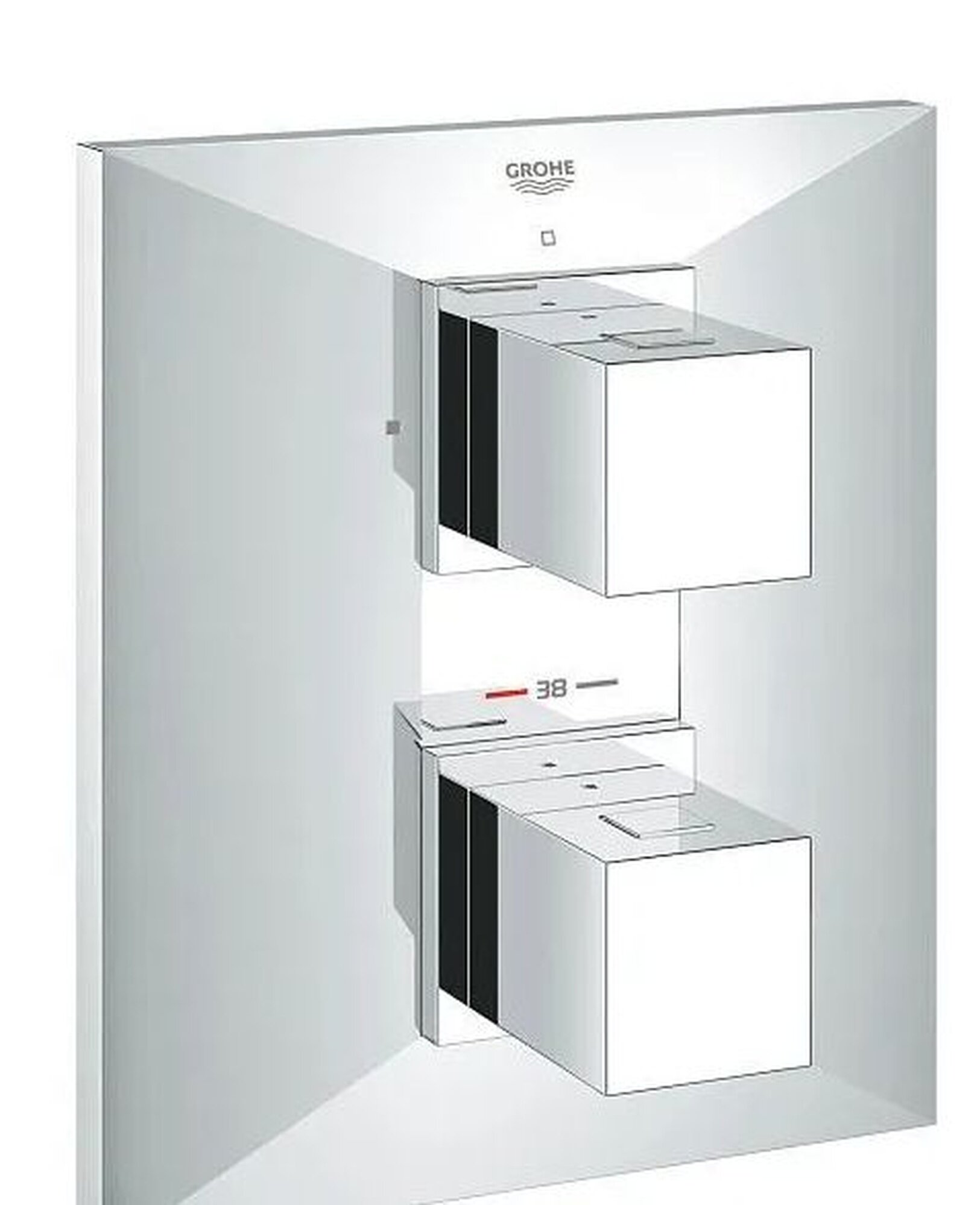Термостатический смеситель Grohe Allure Brilliant 19791000, для душа, хром
