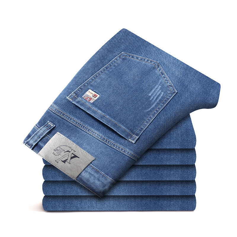 Мужские джинсы Чистый цвет / прямые B1, LI Mall талии_29