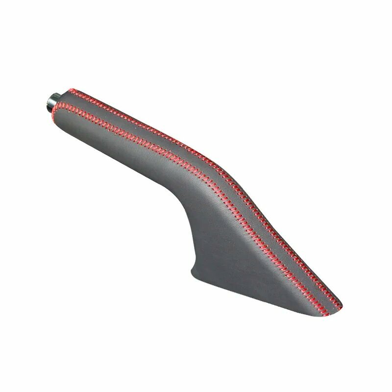 Верхний чехол из натуральной кожи для ручного тормоза, чехол для Mazda 3, чехол для ручного тормоза, высококачественный кожаный чехол наппа, авто ручного тормоза red stitch