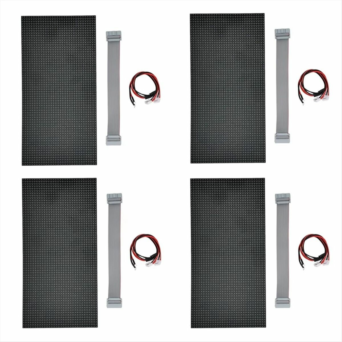 4 шт. P5 внутренняя светодиодная панель экрана 64X32 дисплейный модуль 16 сканирование полный