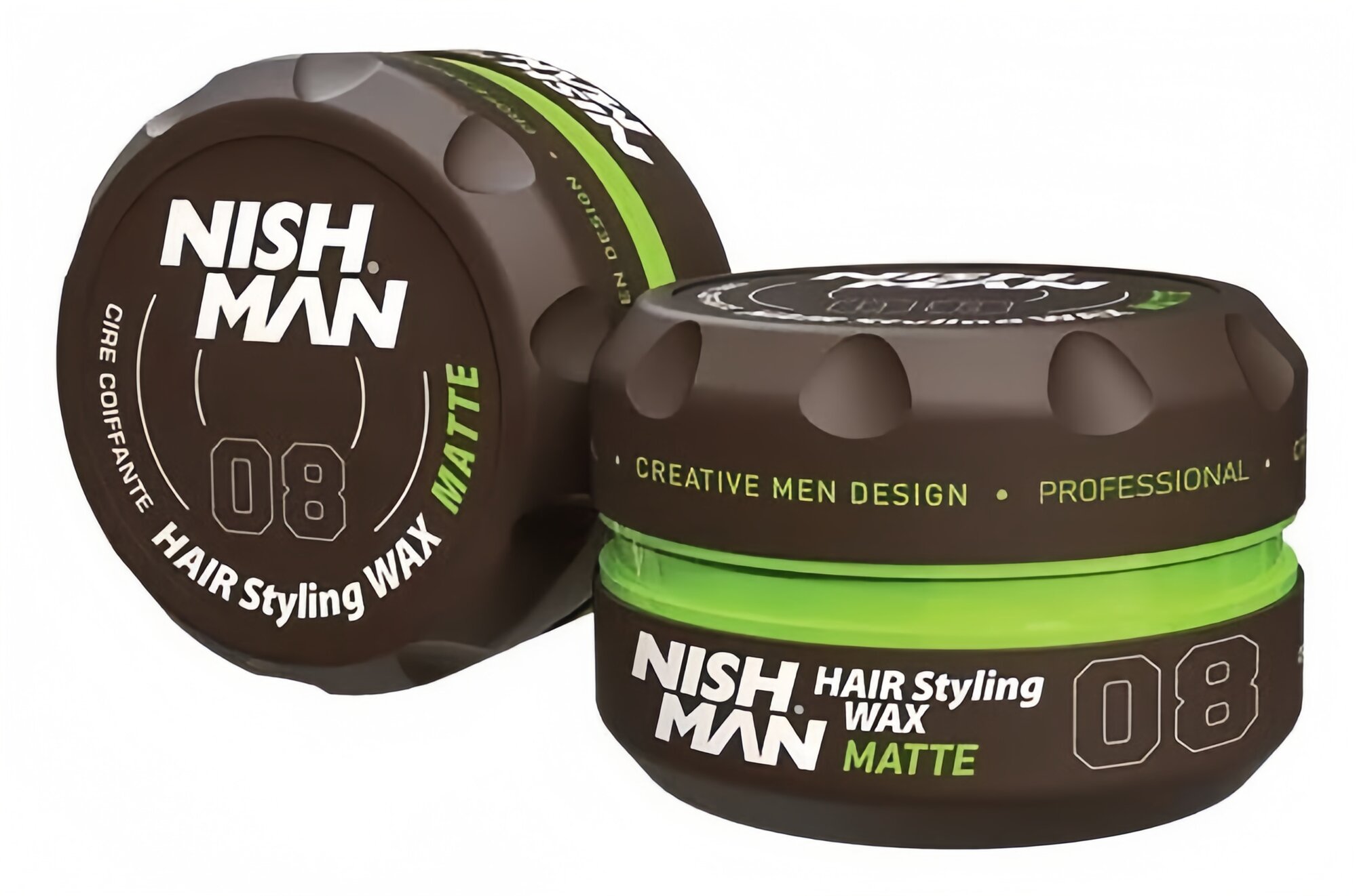 Воск для волос NISHMAN Matte Look 08, для всех типов, сильная фиксация