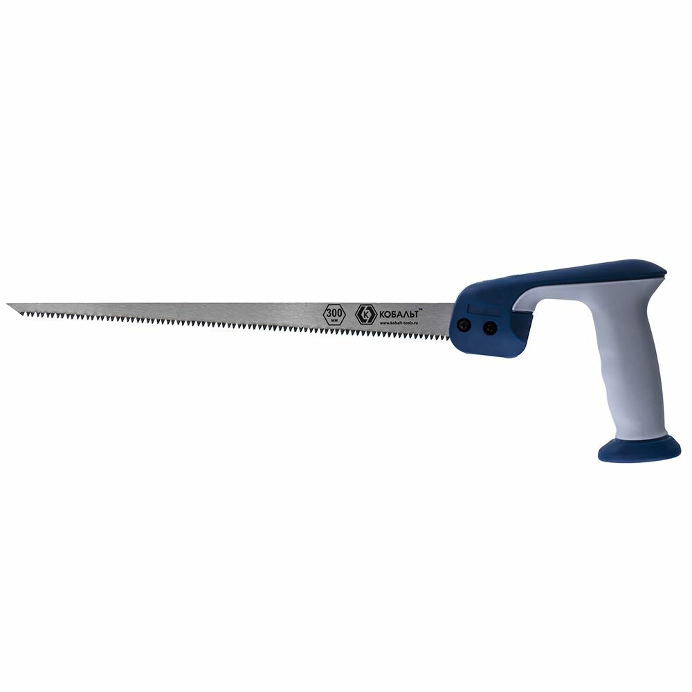 Ножовка выкружная кобальт 300 мм, 8 TPI, закаленный зуб, 3D-заточка, двухкомпонентная рукоятка