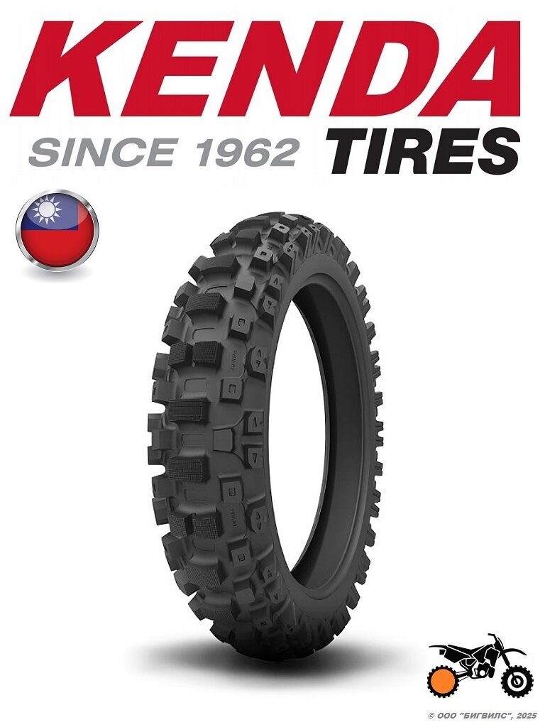 Мотошина Kenda K775 Washougal 90/100-16 52 M TT Rear / задняя