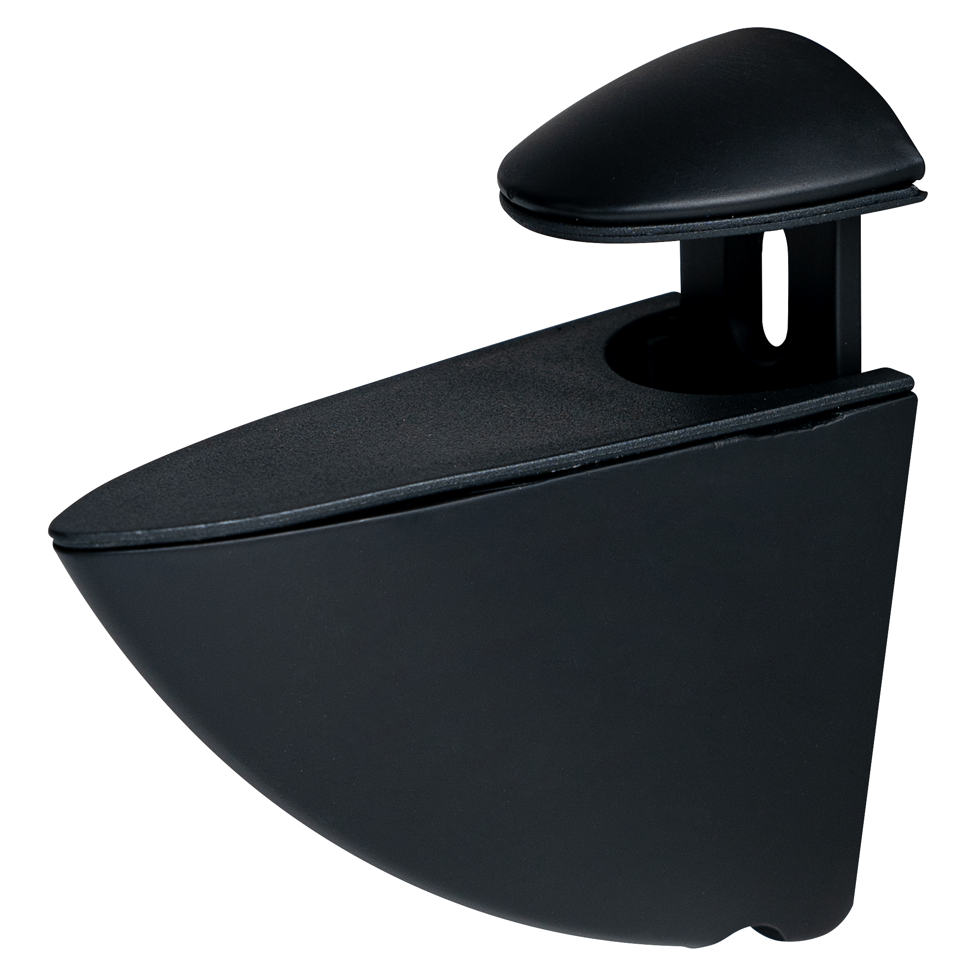 Полкодержатель Пеликан 70x27x60 мм ЦАМ цвет черный