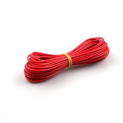 Провод 14 AWG 2,5 мм PVC до 105 градусов (41*0.24 мм ) красный
