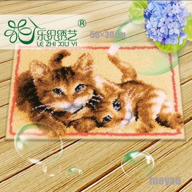 Ковер Наборы для вышивания 50 x 30 см, Вышивка в ковровой технике, Коврик