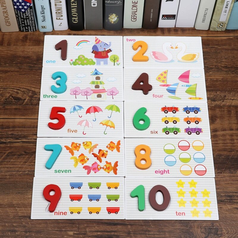 Деревянные буквенно-цифровые головоломки, строительные блоки, английские 26, одинаковые карты для верхних и нижних